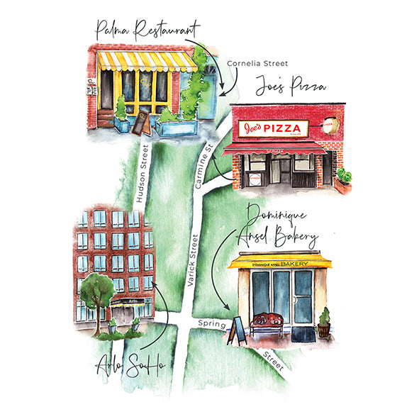 Bespoke Map Design – Paper Willow